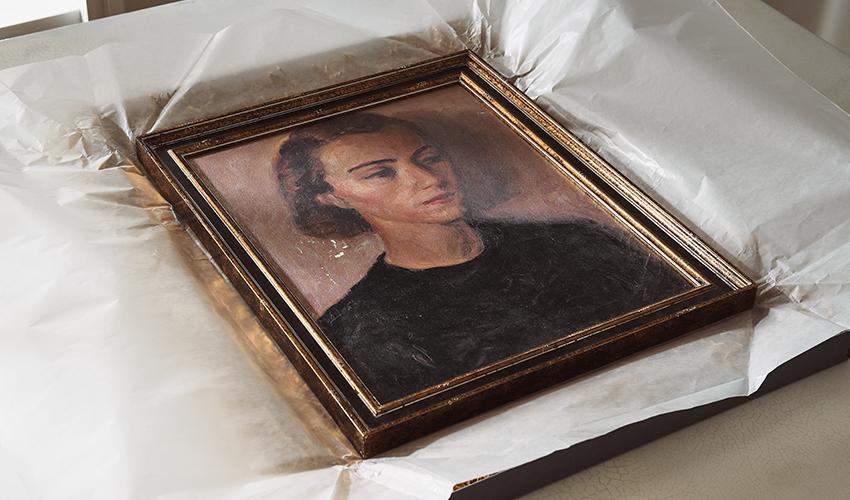 'Unmapped Viewing' Modern Abstract Oil Painting Reproduction in Frame ...