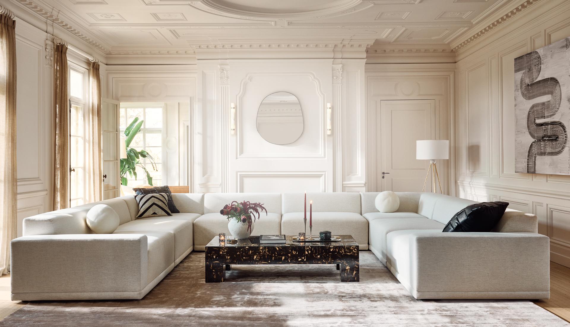 Wow factor. MODERN FORMS MEET TIMELESS MATERIALS