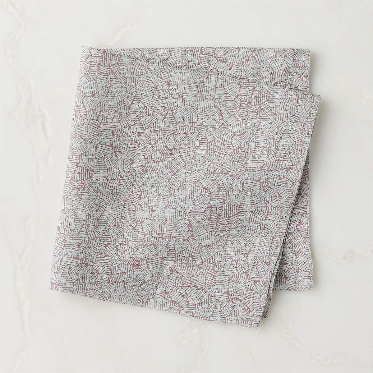 Aerial Blue European Flax Linen Napkin + Reviews | CB2