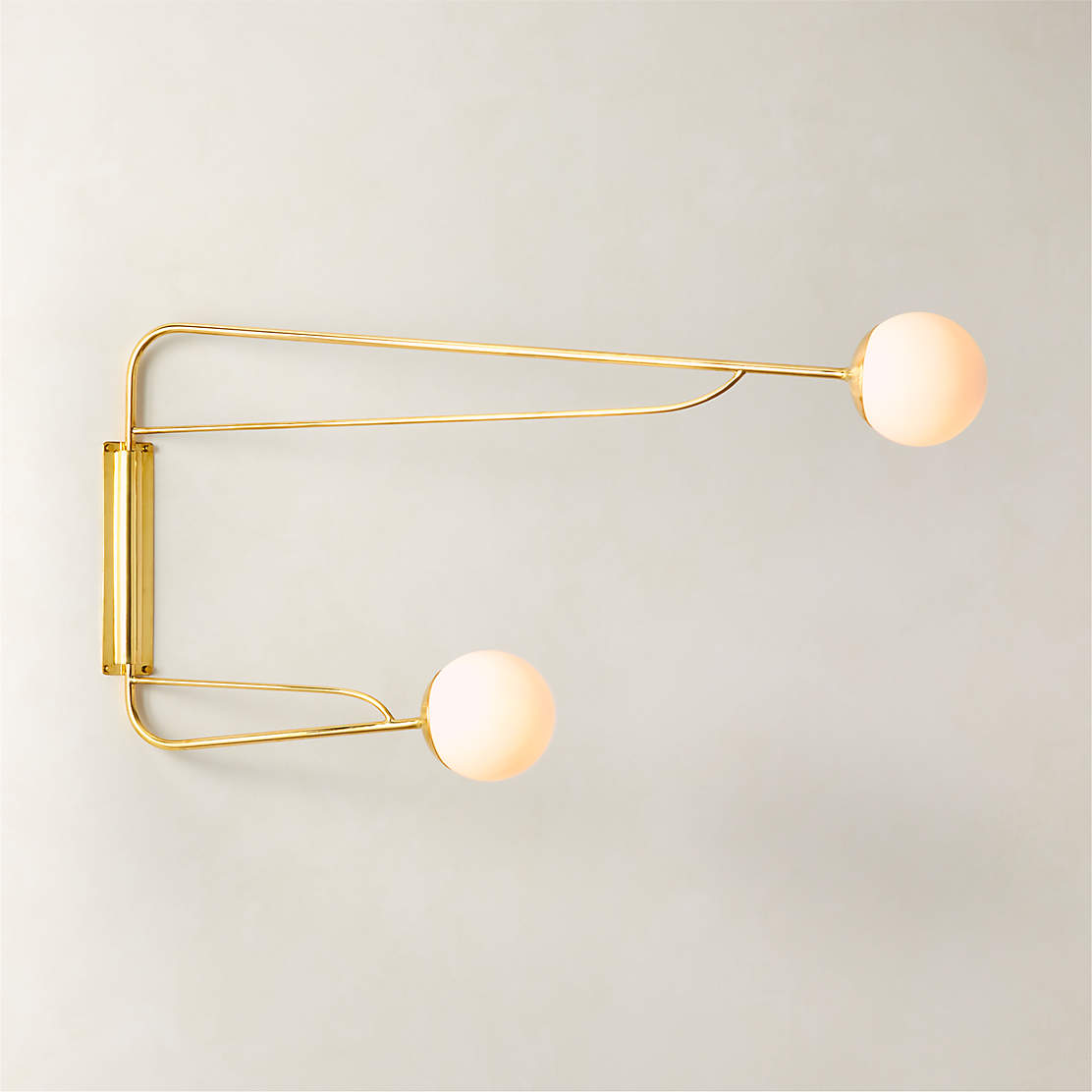 Mantis Swivel Wall Sconce Brass + Reviews | CB2