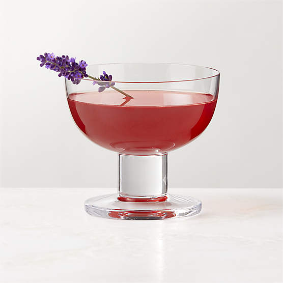 Olivia Clear Coupe Glass | CB2