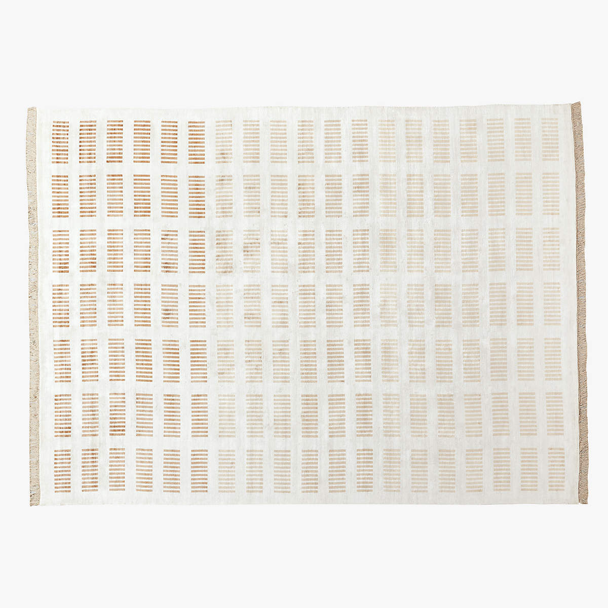 Alize Handloomed Ivory Viscose Area Rug 9'x12' + Reviews | CB2