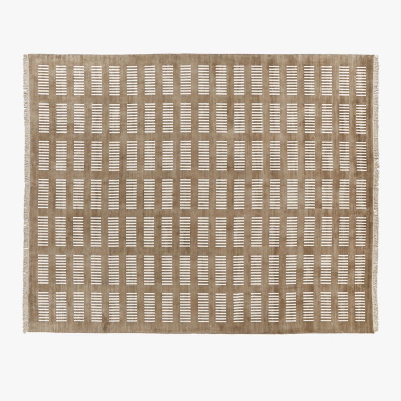 Alize Handloomed Light Brown Viscose Area Rug 12'x15' + Reviews | CB2 ...