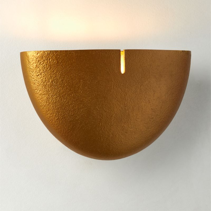 Amaru Brass Wall Sconce Light | CB2