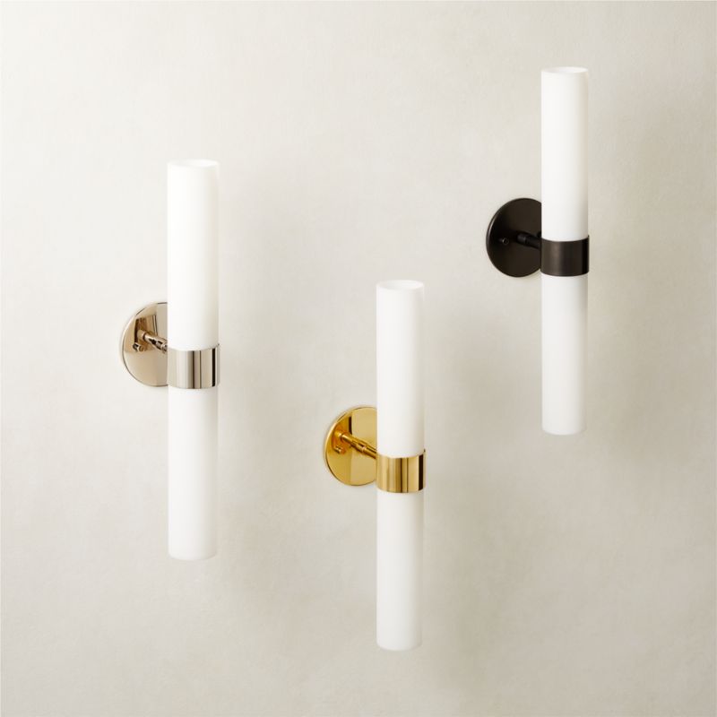 Amie Blackened Brass Wall Sconce + Reviews | CB2 Canada