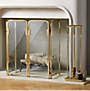 Amos Brass Fireplace Screen | CB2