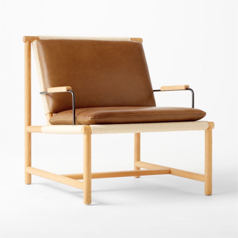 Anacapa Saddle Leather Lounge Chair + Reviews | CB2