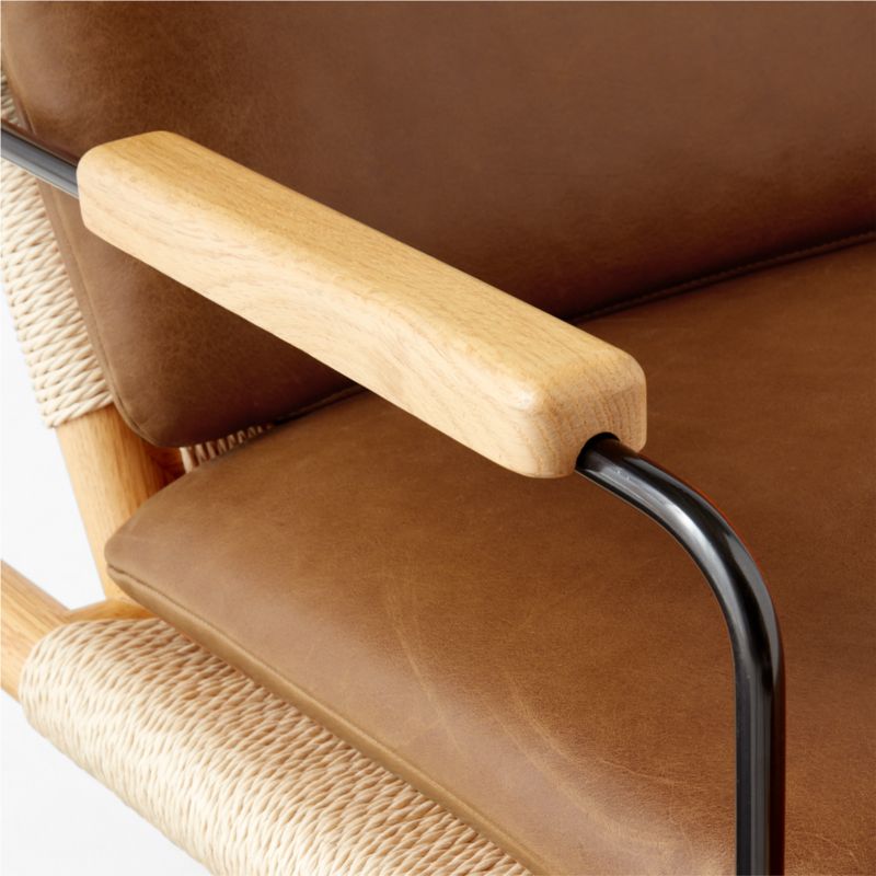Anacapa Saddle Leather Lounge Chair + Reviews | CB2