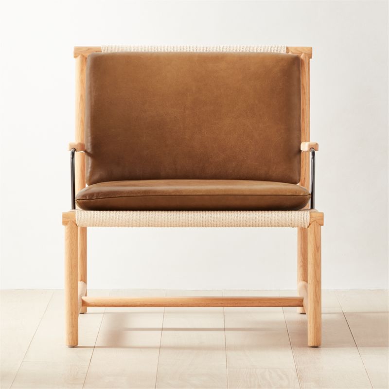 Anacapa Saddle Leather Lounge Chair + Reviews | CB2