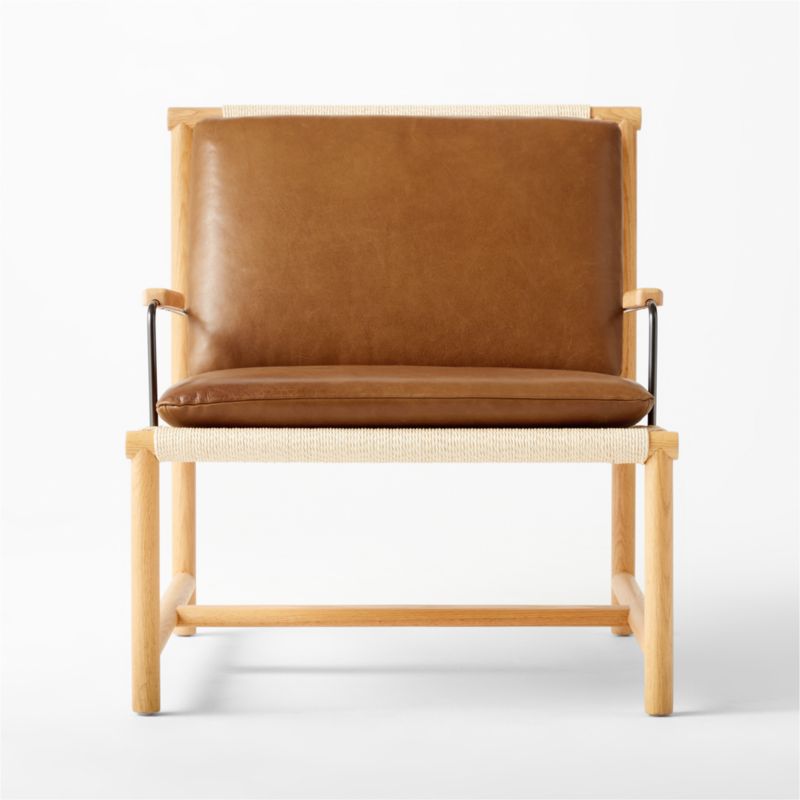 Anacapa Saddle Leather Lounge Chair + Reviews | CB2