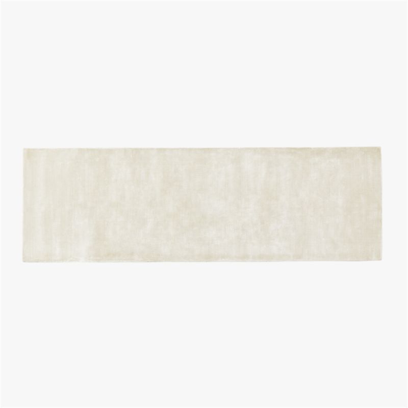 Anders Ivory TENCEL Lyocell Runner Rug 2.5'x8' + Reviews | CB2 Canada