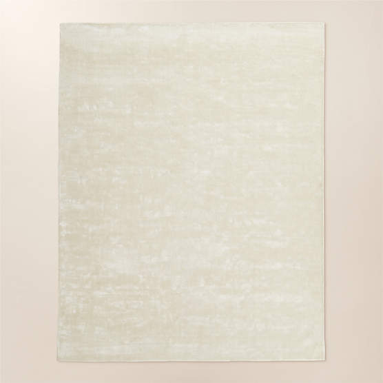 Kole Warm White Solid Performance Nylon Area Rug 8'x10' + Reviews | CB2 ...