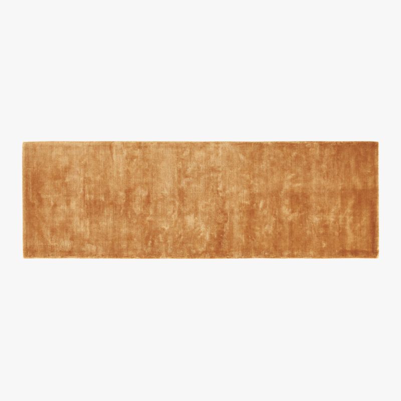 Anders Copper TENCEL Lyocell Runner Rug 2.5'X8' + Reviews | CB2
