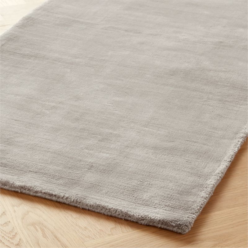 Anders Grey TENCEL Lyocell Runner Rug 2.5'X8' + Reviews | CB2