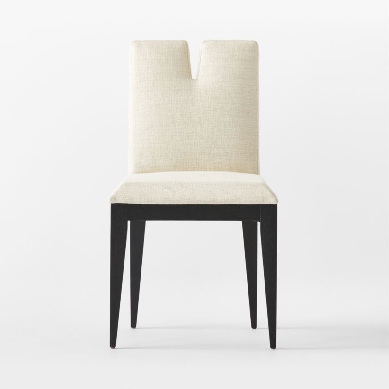 Andre Modern White Upholstered Dining Chair + Reviews | CB2