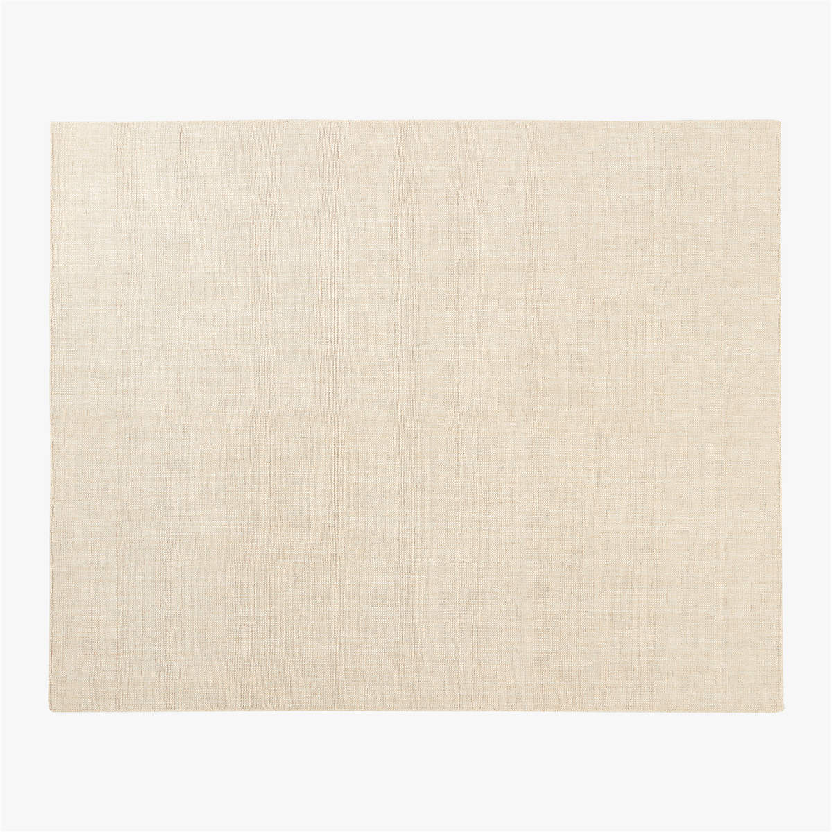 Antos Warm White Handwoven Linen and Jute Area Rug 8'x10' | CB2