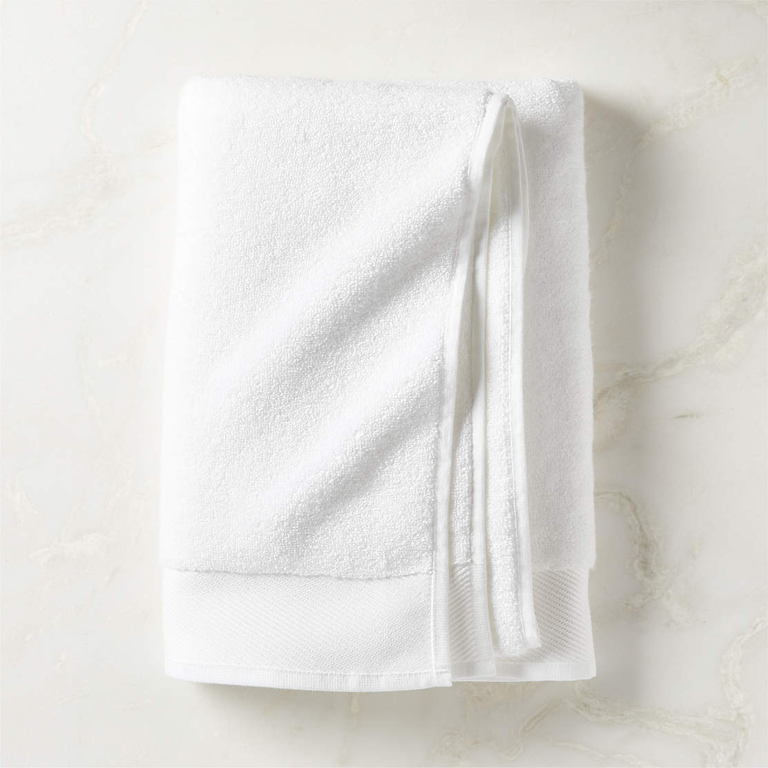 Arlow Organic Cotton White Bath Towel Set + Reviews | CB2