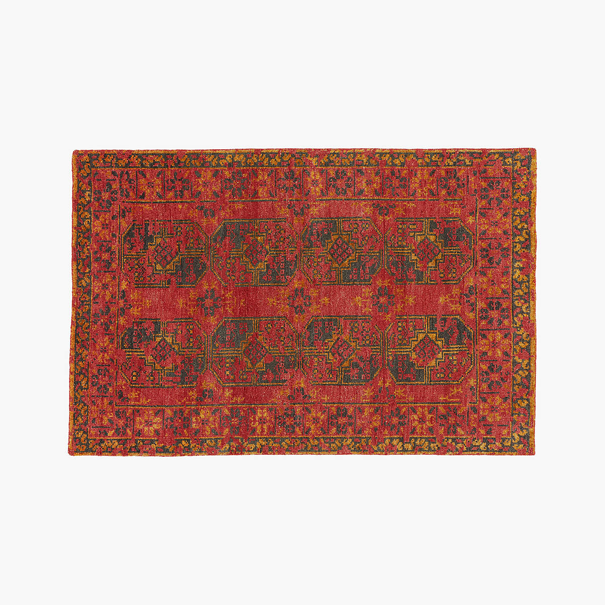 Asa Red Rug 5'x8' + Reviews | CB2