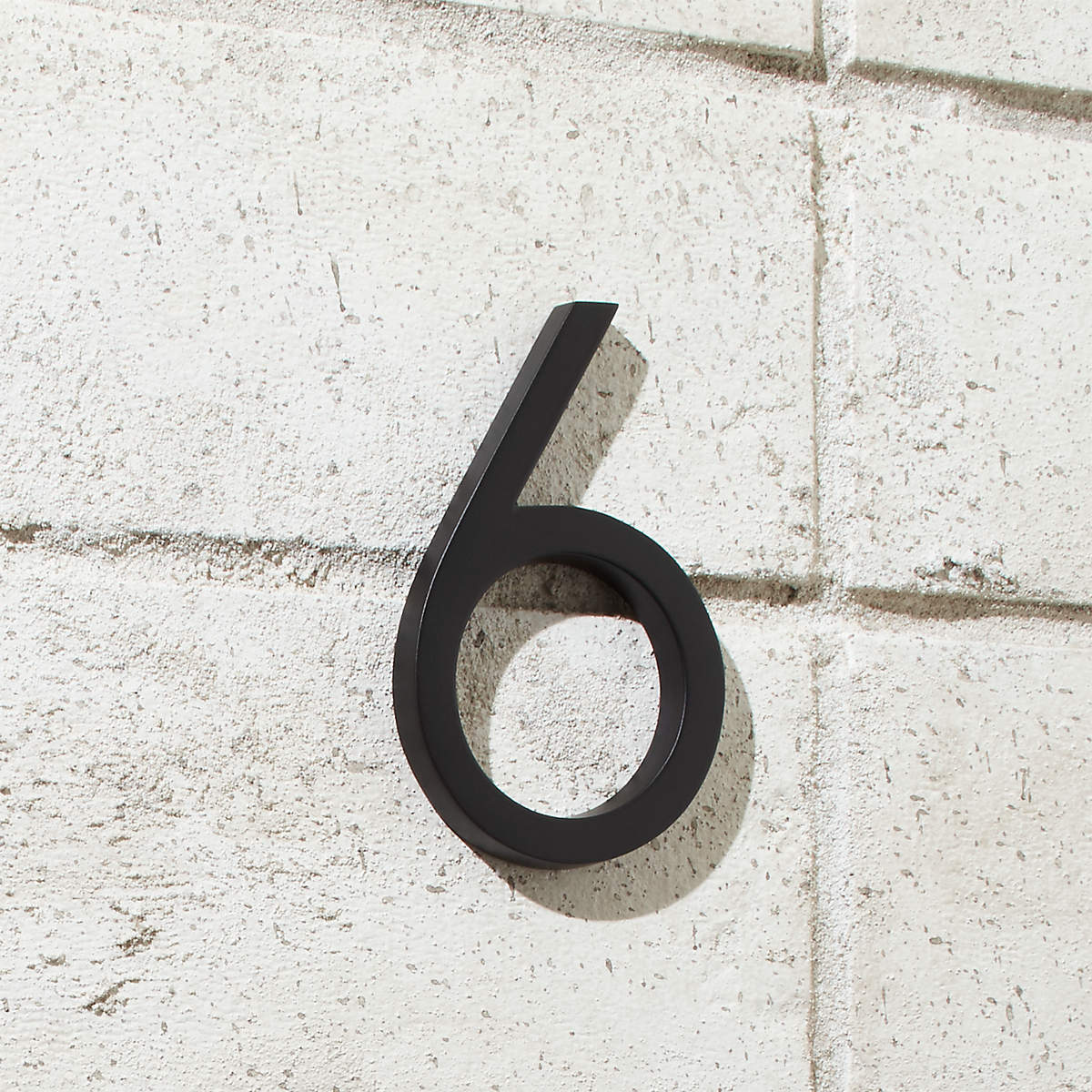 Aurele 4" Matte Black House Numbers | CB2 Canada