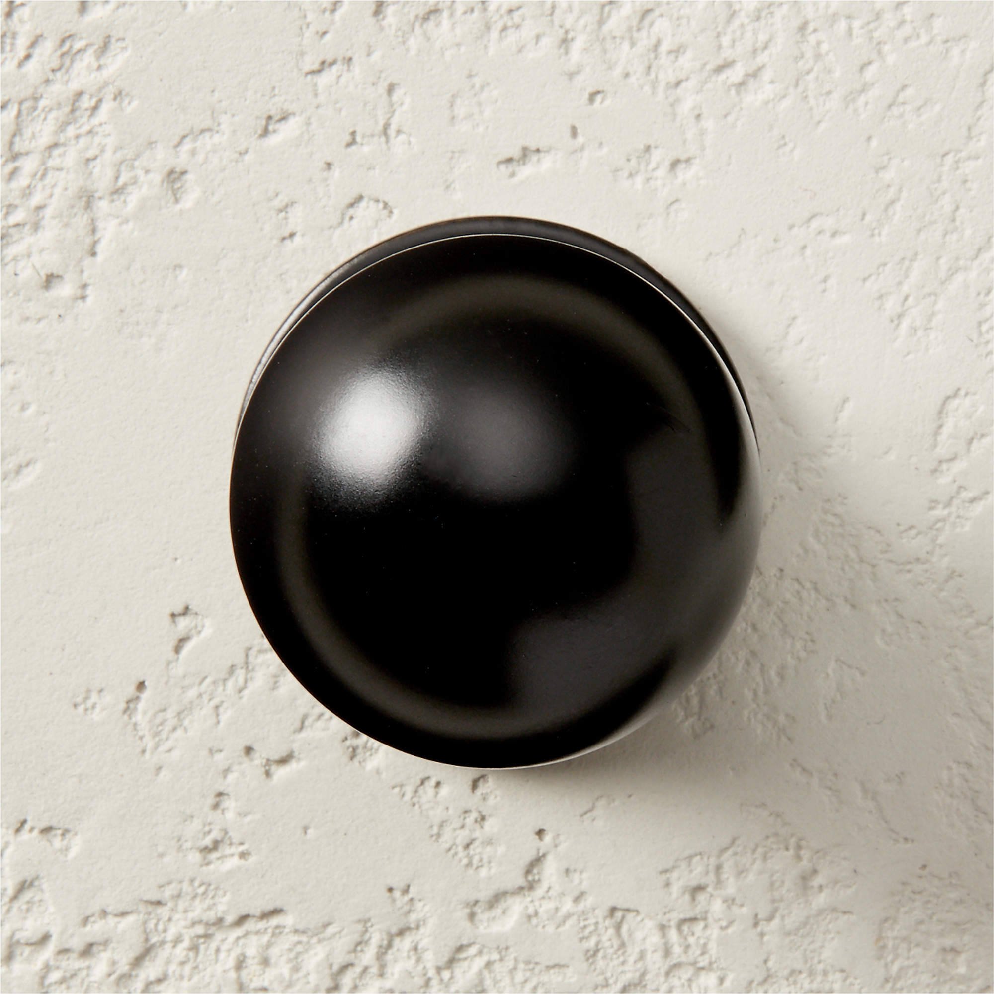 Avery 1.25" Round Matte Black Knob + Reviews | CB2
