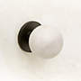 Avery Black and Carrara Marble Knob 1.25'' + Reviews | CB2