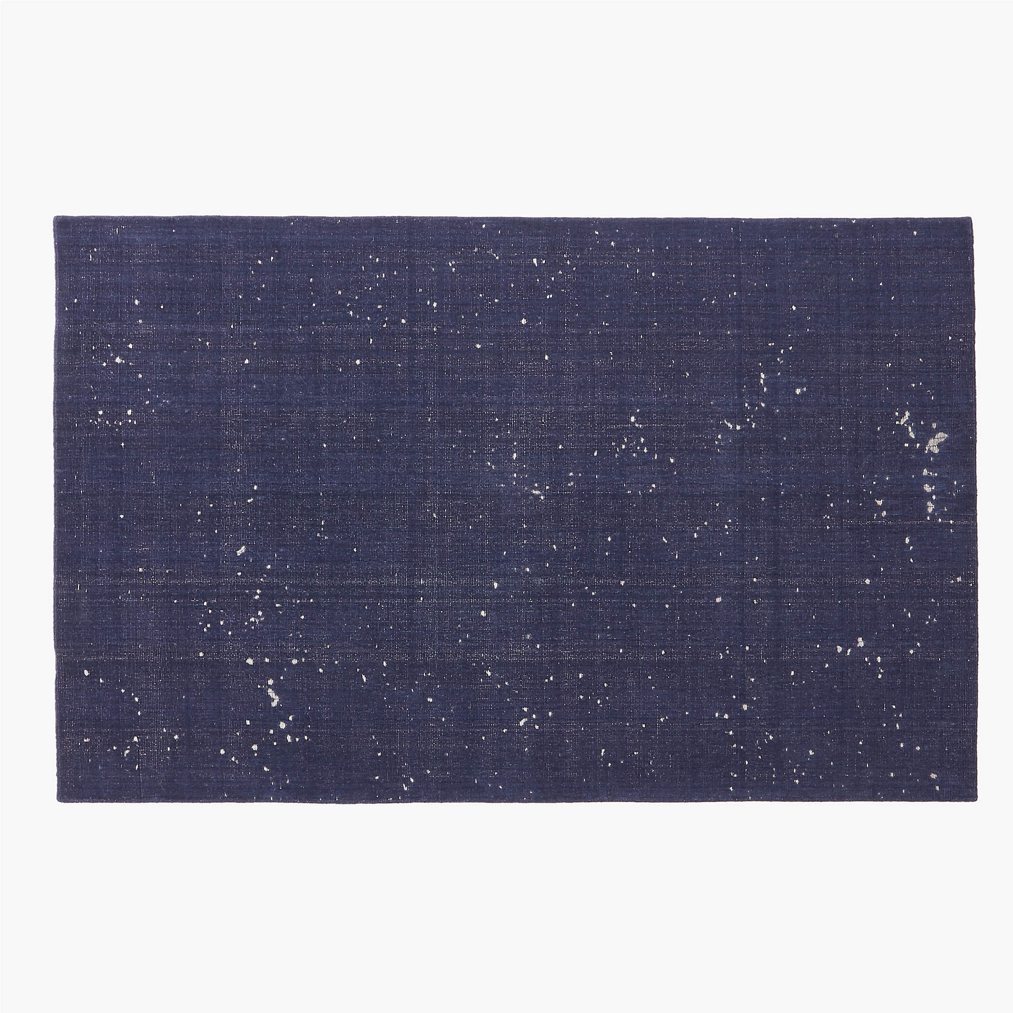 Avi Handloomed Blue Speckled Rug 5'x8' + Reviews | CB2