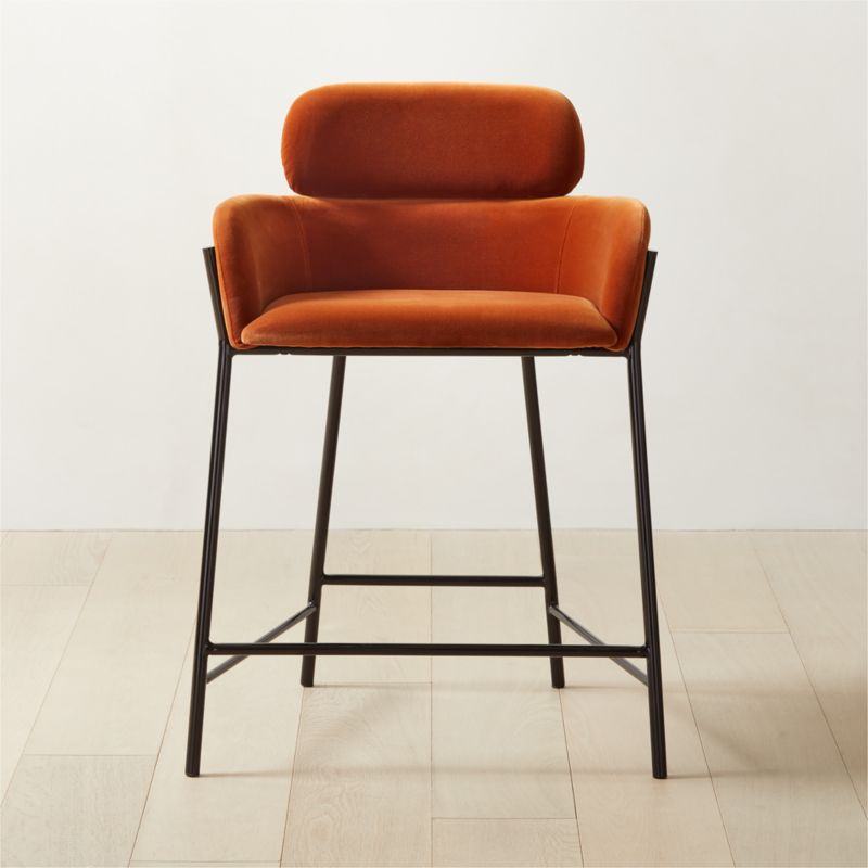 Azalea Modern Brown Counter Stool + Reviews | CB2