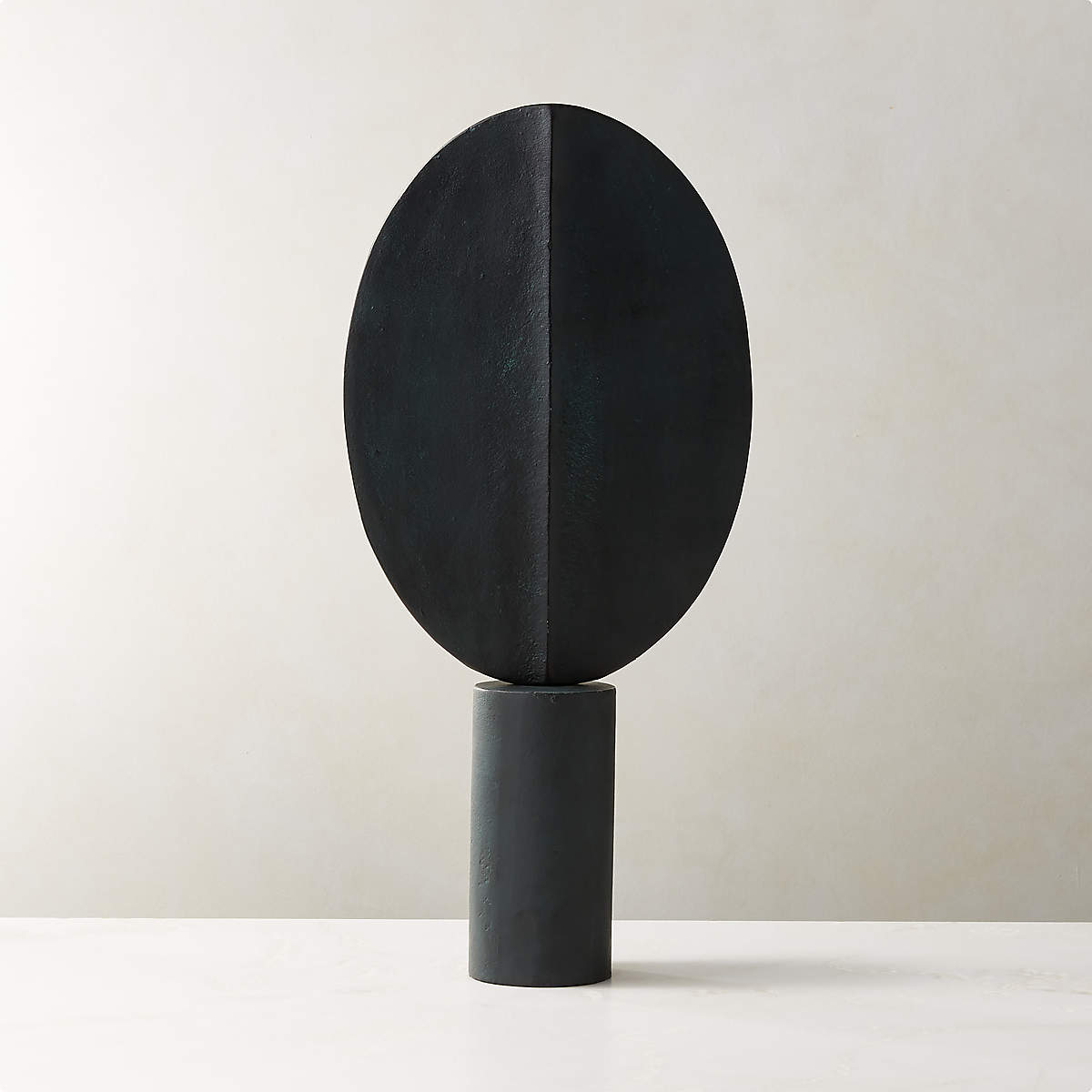 Azande Black Cast Aluminum Sculpture + Reviews | CB2