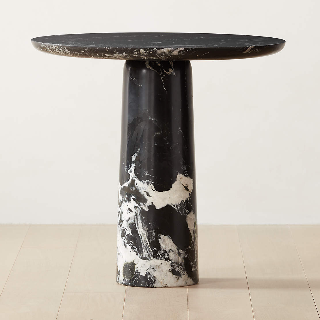 Julius 48" Round Marble Dining Table + Reviews | CB2