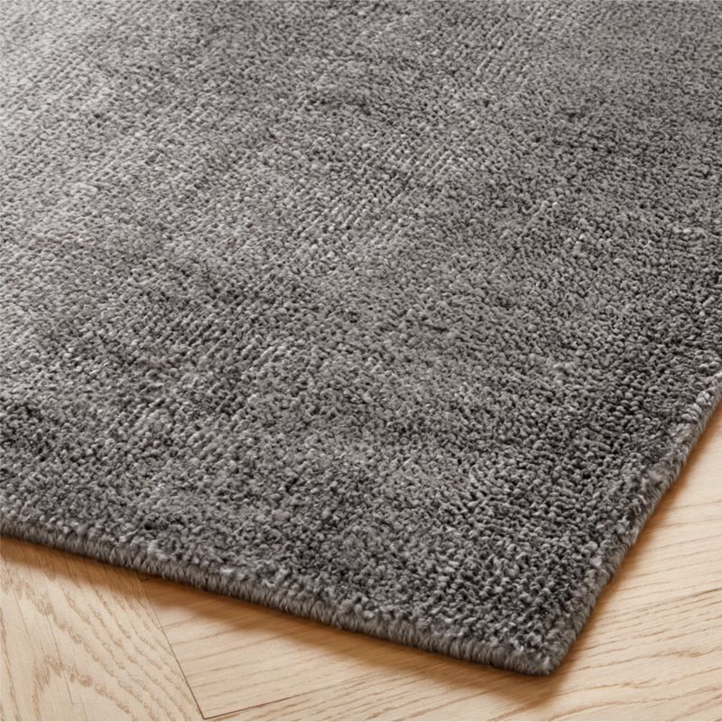 Baleia Charcoal Grey Area Rug 8'x10' | CB2