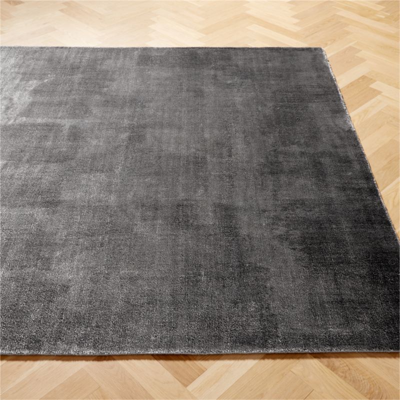 Baleia Charcoal Grey Area Rug 5'x8' | CB2