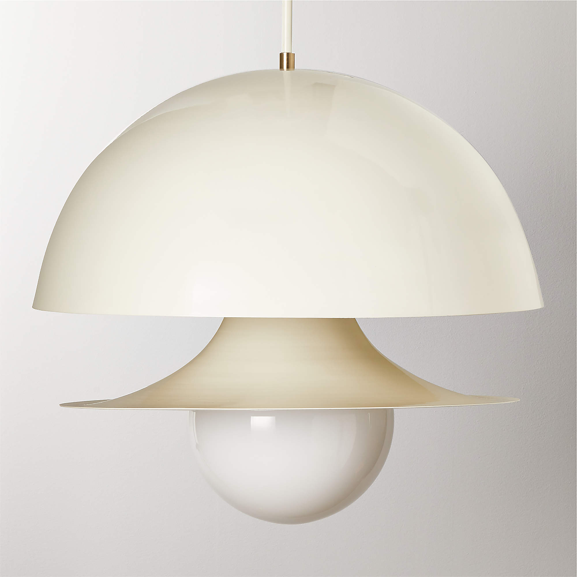 Bali White Pendant Light 24" + Reviews | CB2