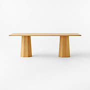 Bancroft Rectangular Oak Wood Dining Table 90" | CB2 Canada