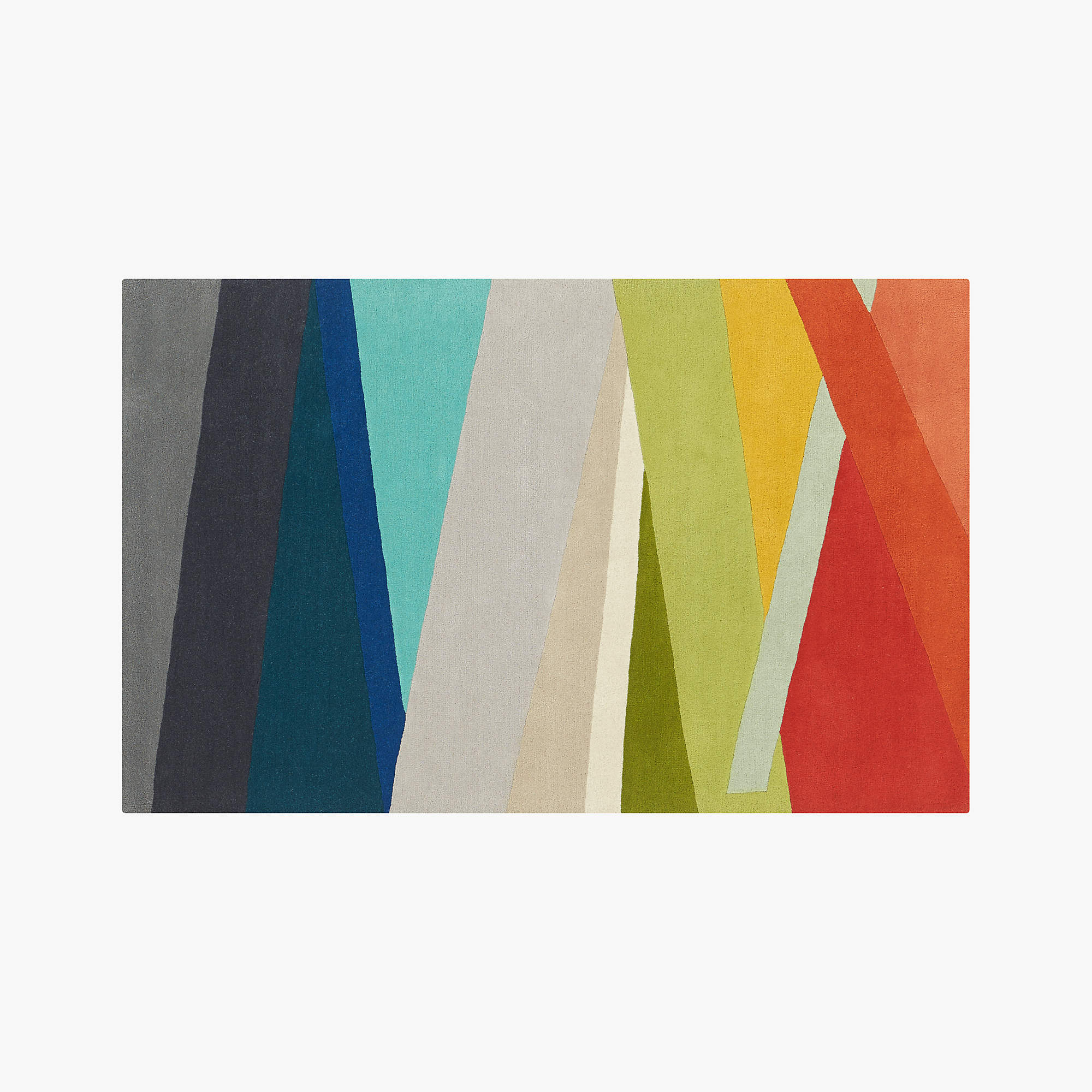 Banded Multicolor Stripe Rug 5'x8' + Reviews | CB2