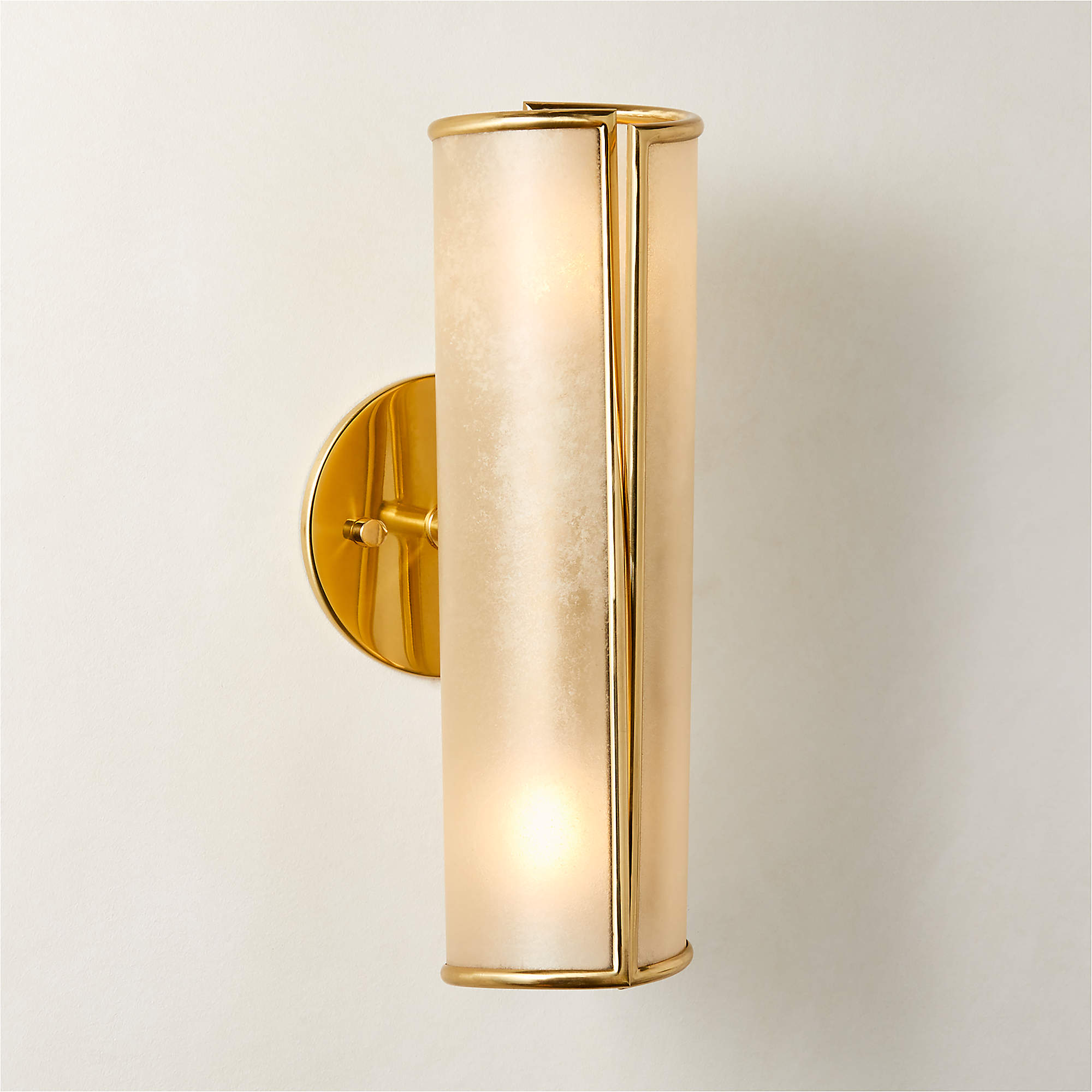 Bander Twisted Vellum Wall Sconce Light | CB2