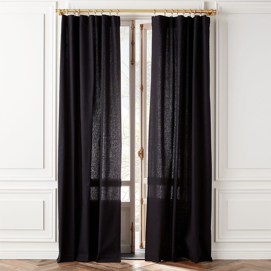 Black and White Curtains | CB2