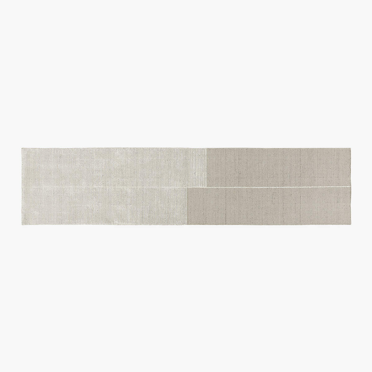 Bass Grey Handloomed Runner 2.5'x12' | CB2