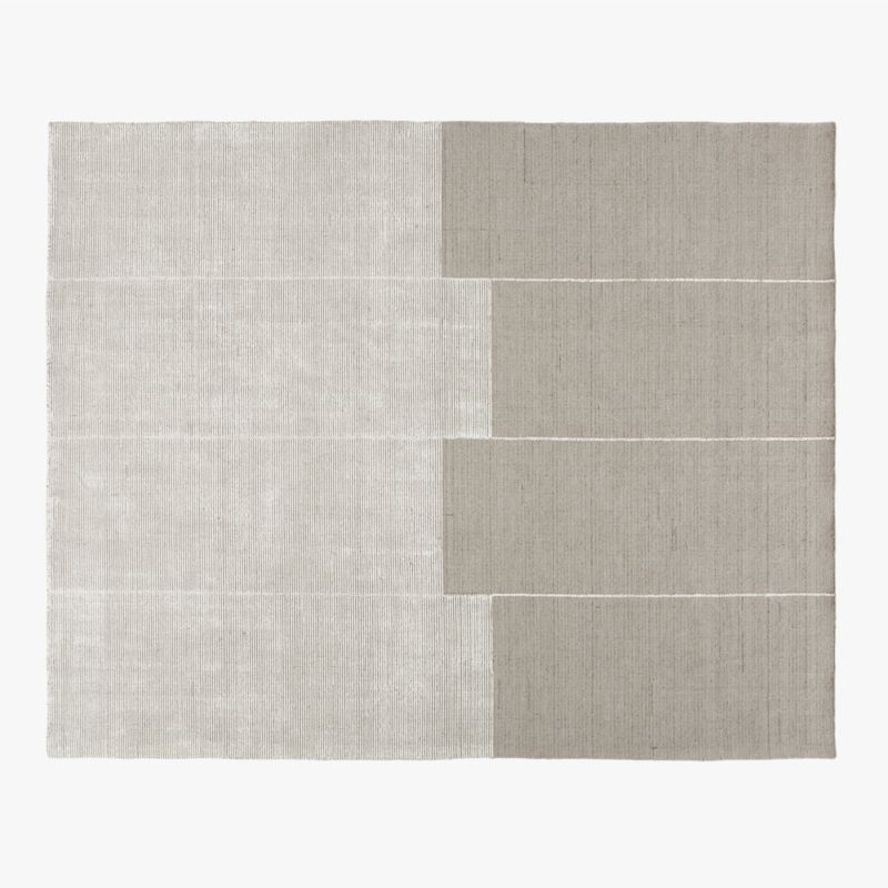 Bass Grey Handloomed Area Rug 8'x10' + Reviews | CB2