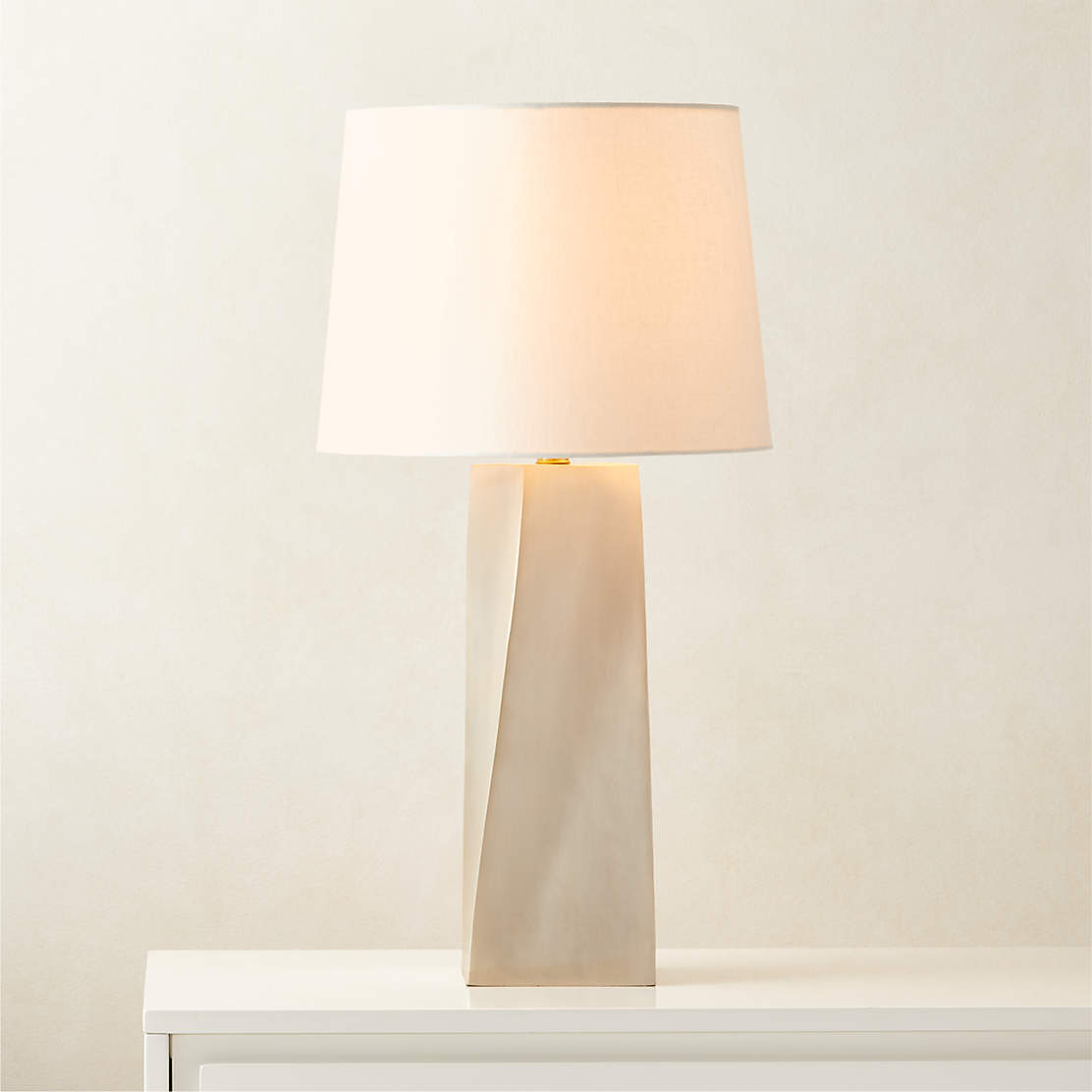 Raw Marble Table Lamp + Reviews | CB2 Canada