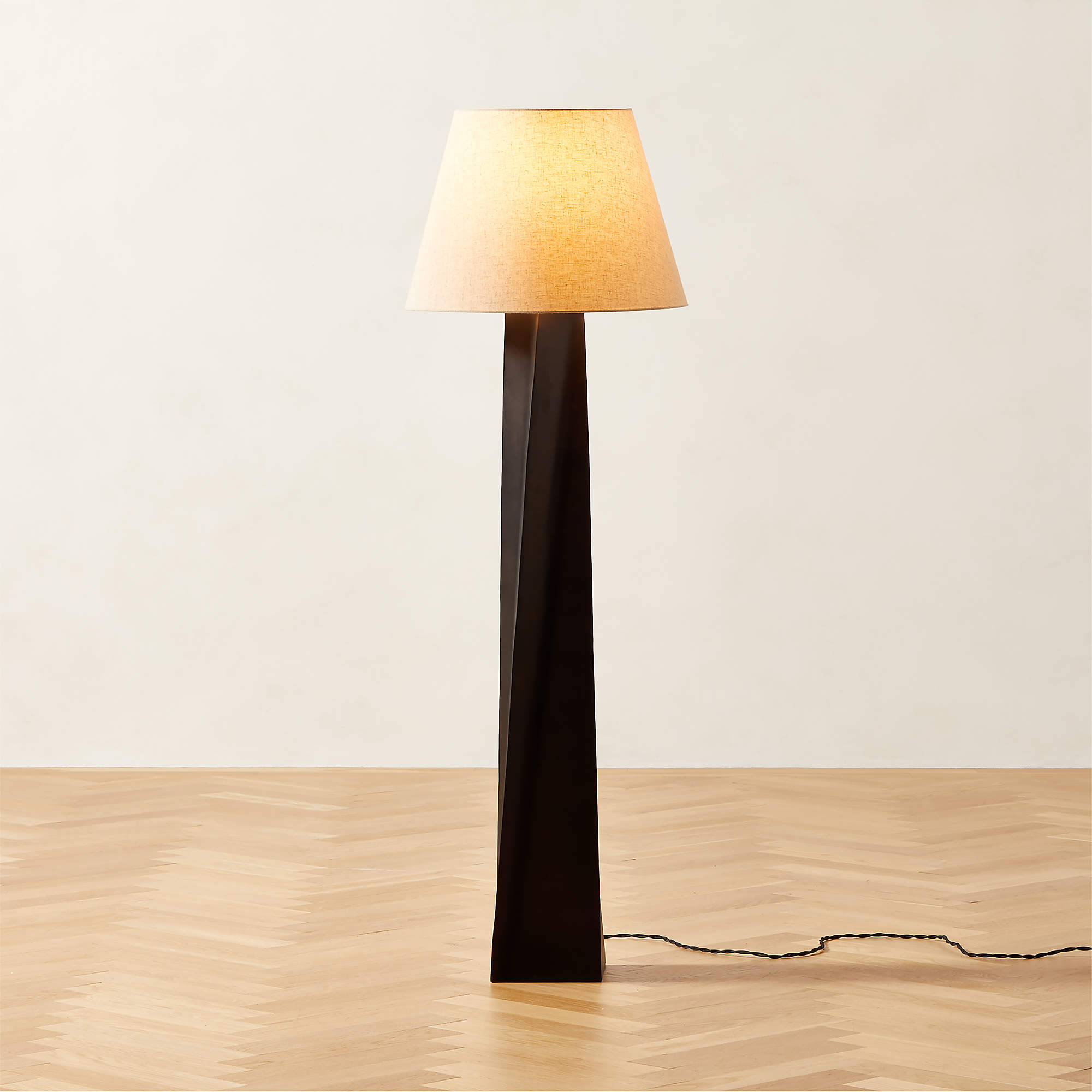 Beke Modern Bronze Modern Floor Lamp | CB2