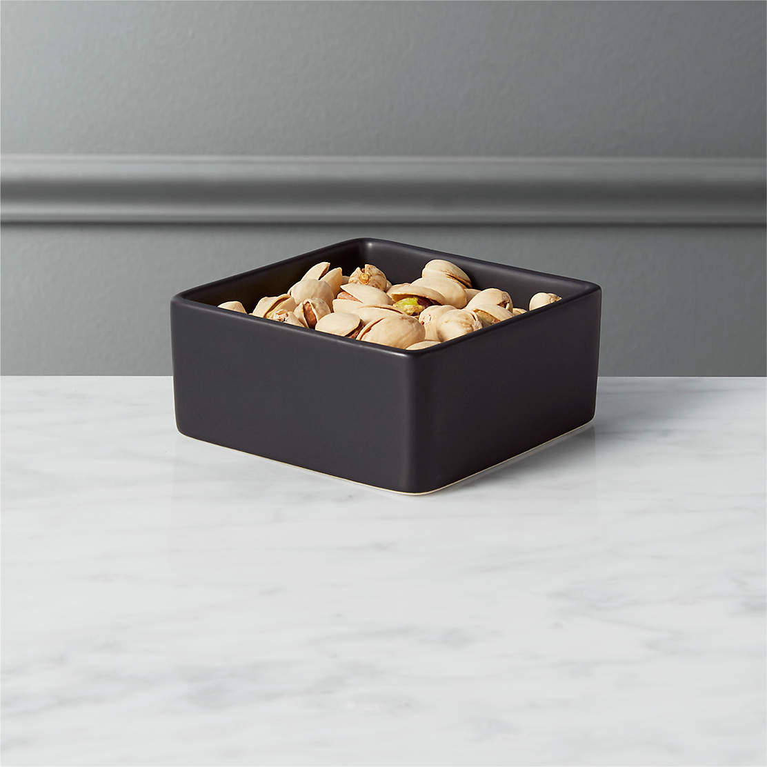 bento matte black serving platter | CB2