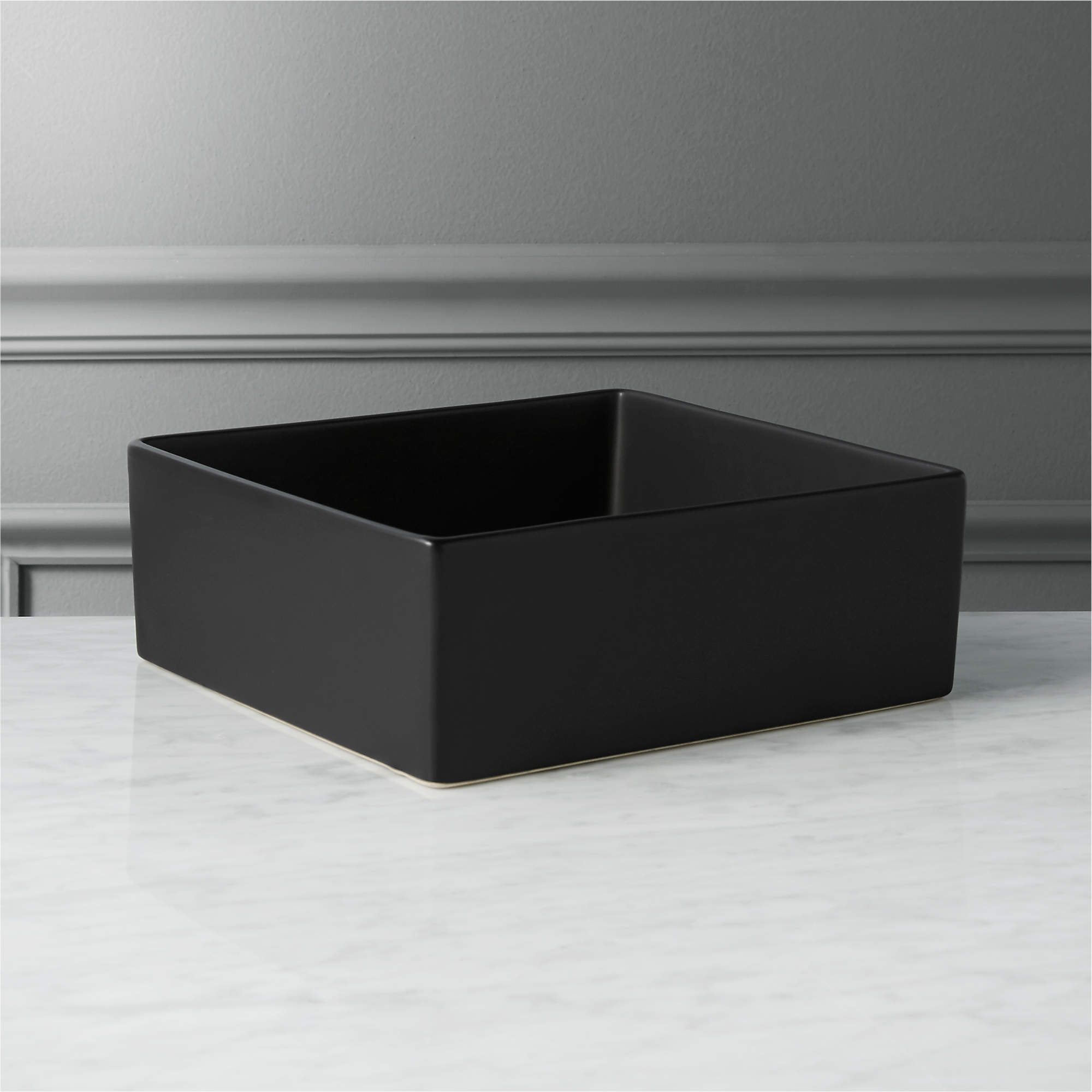 Bento Black Modern Square Bowl + Reviews | CB2