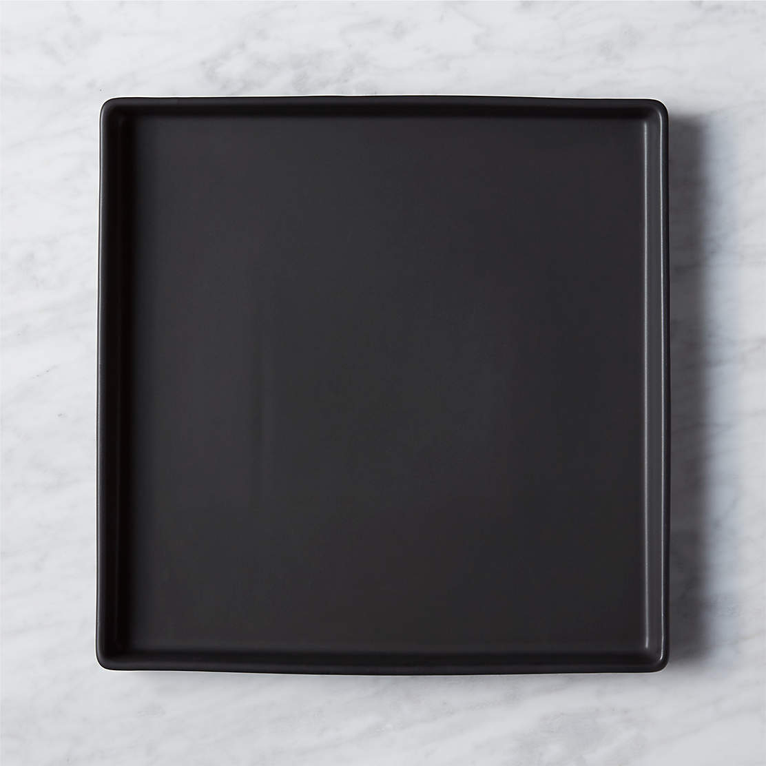 bento matte black serving platter | CB2