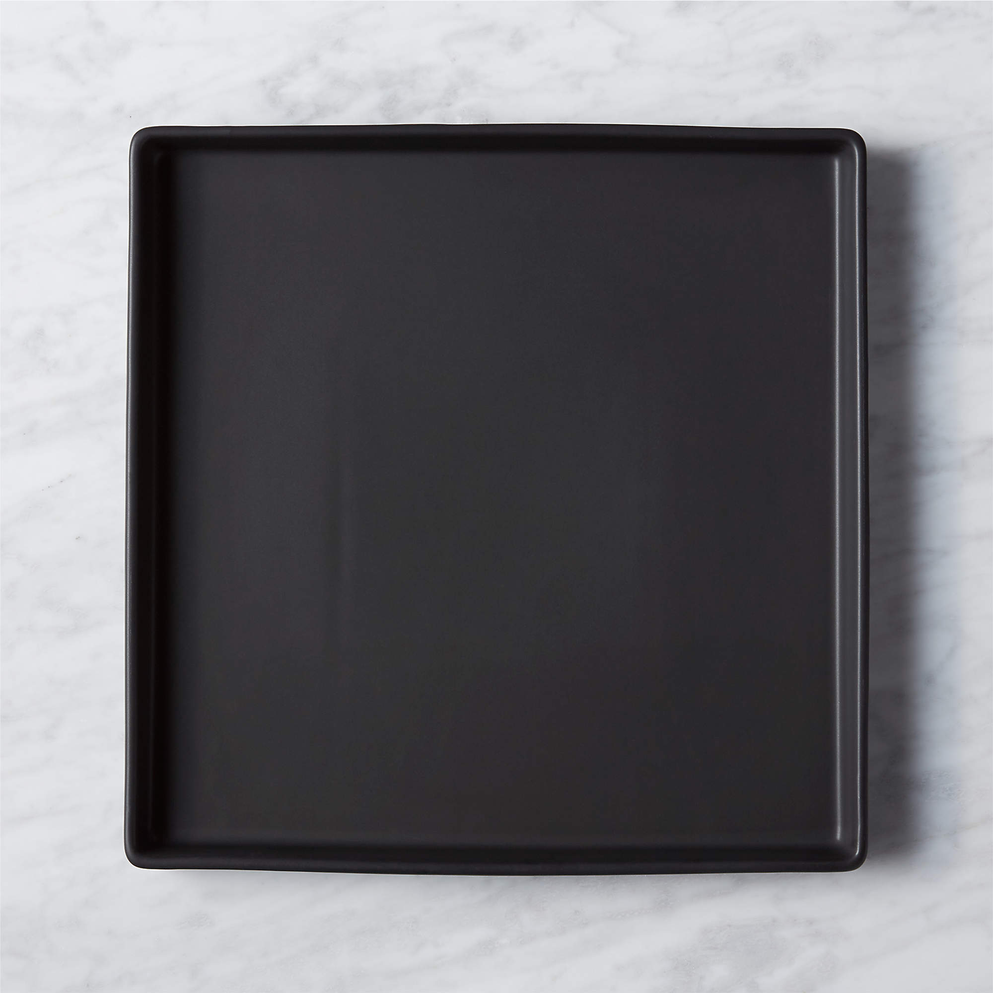 Bento Square Matte Black Serving Platter + Reviews | CB2