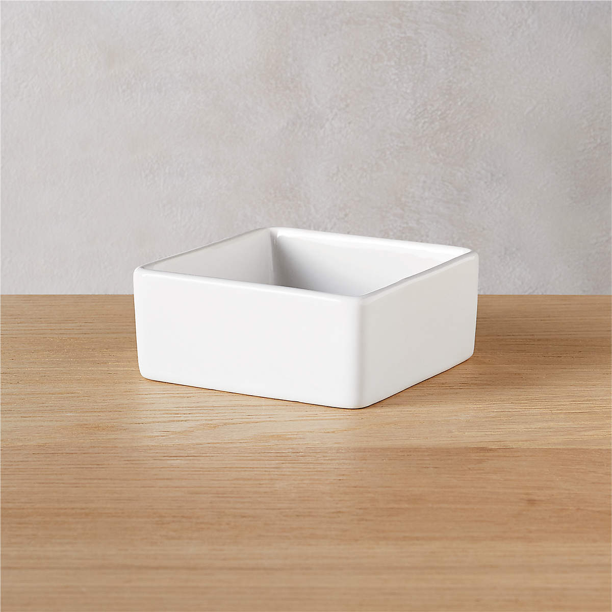 Bento Modern Square White Mini Bowl + Reviews | CB2