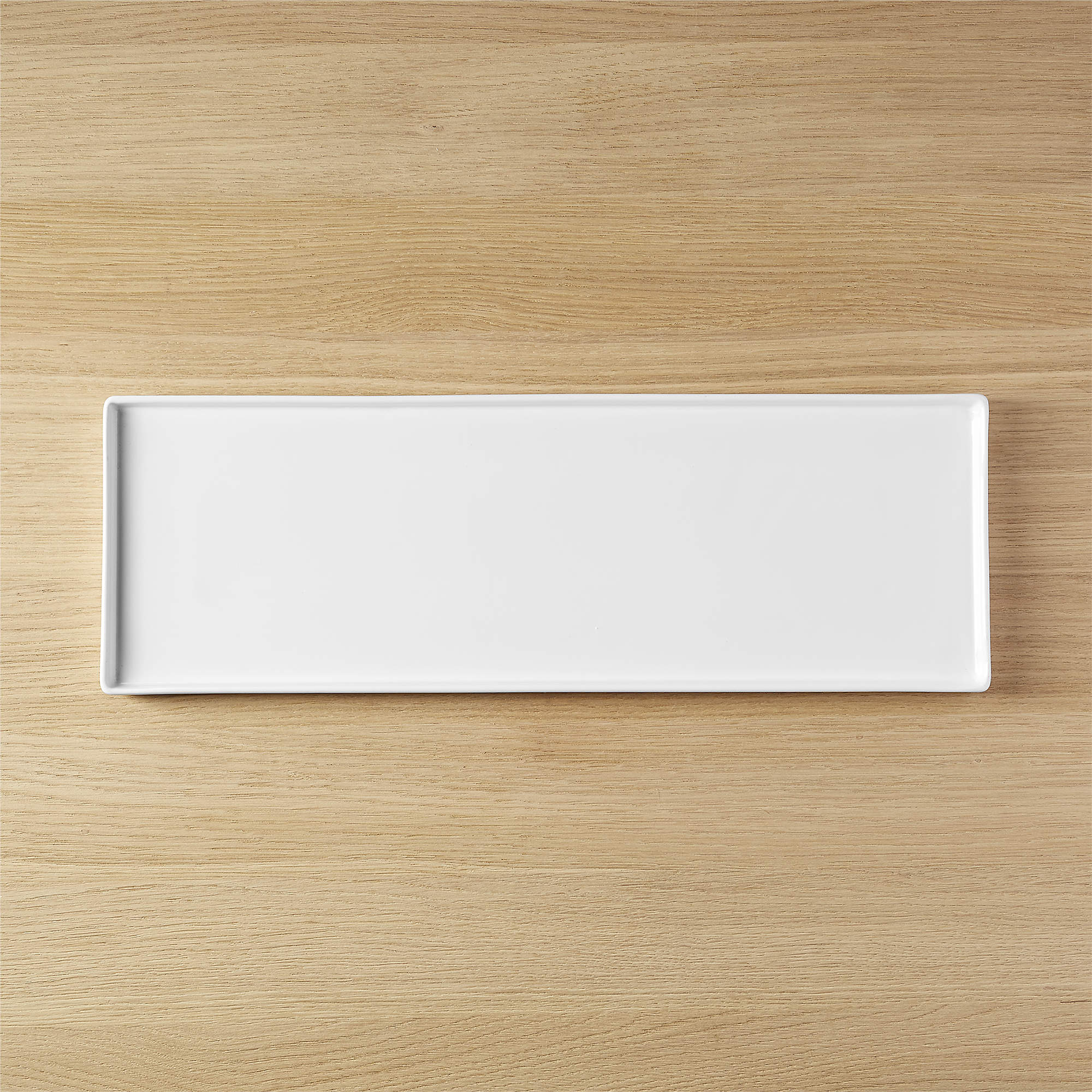 bento white rectangular platter | CB2