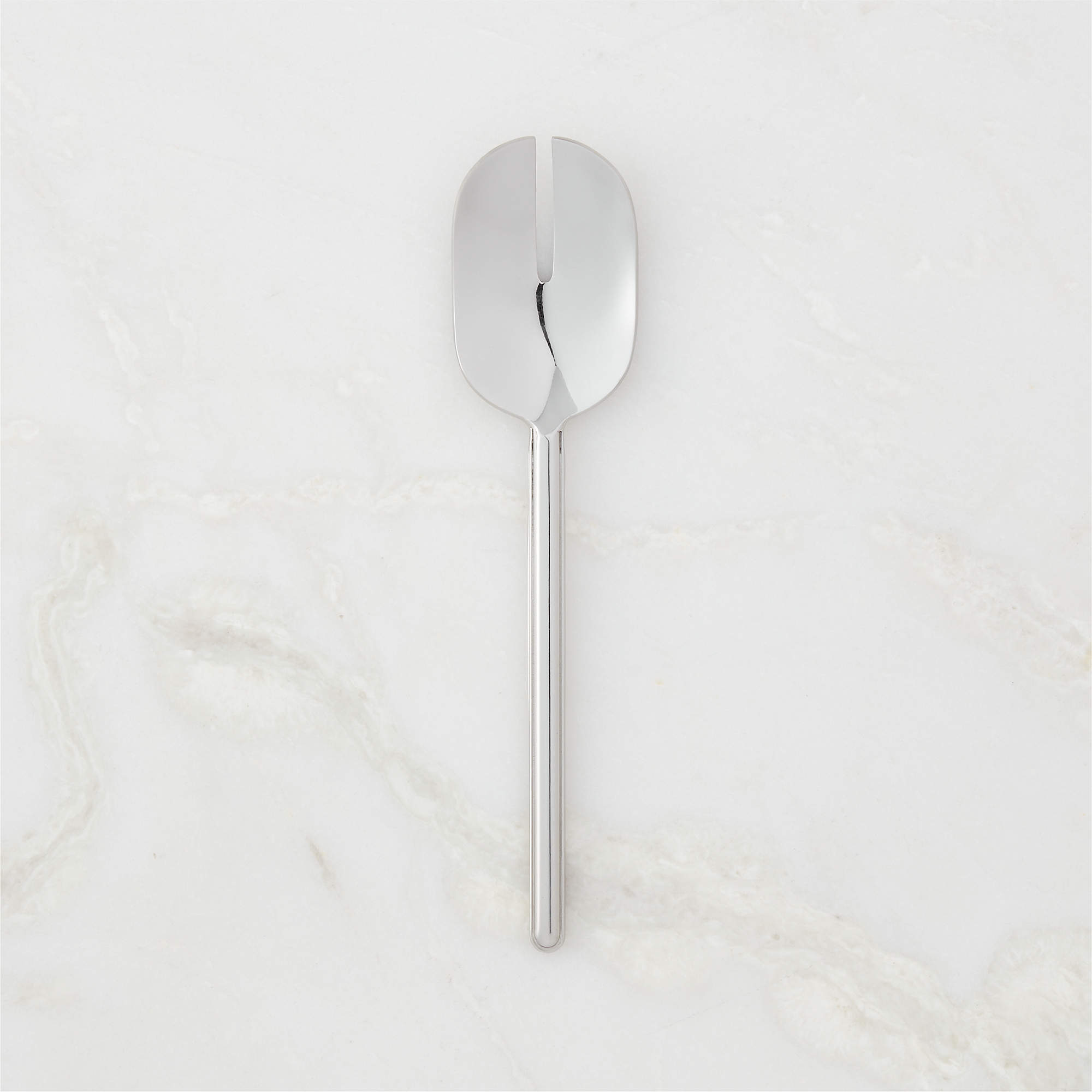 Berto Stainless Steel Slotted Serving Spoon Reviews Cb2