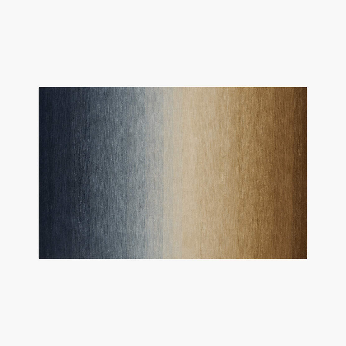 Bicoastal Hand Woven Navy Modern Area Rug 8'x10' + Reviews | CB2