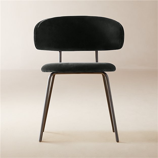 Black chair velvet store