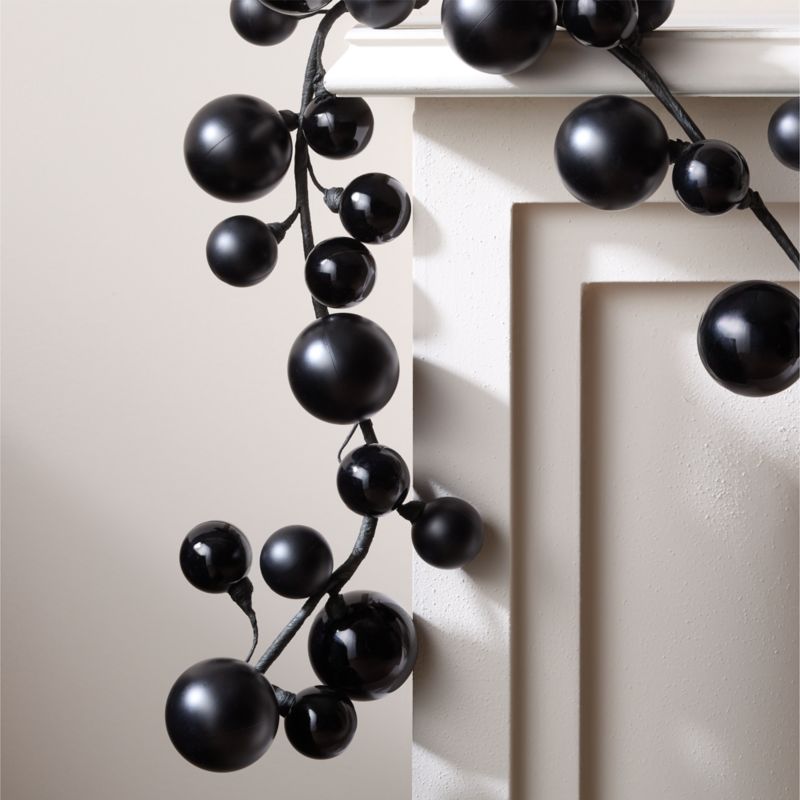 Black Ball Holiday Garland 72" + Reviews | CB2